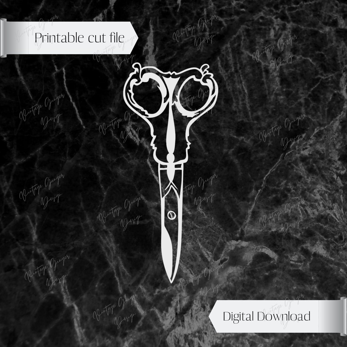 Decorative Shears SVG | Etsy