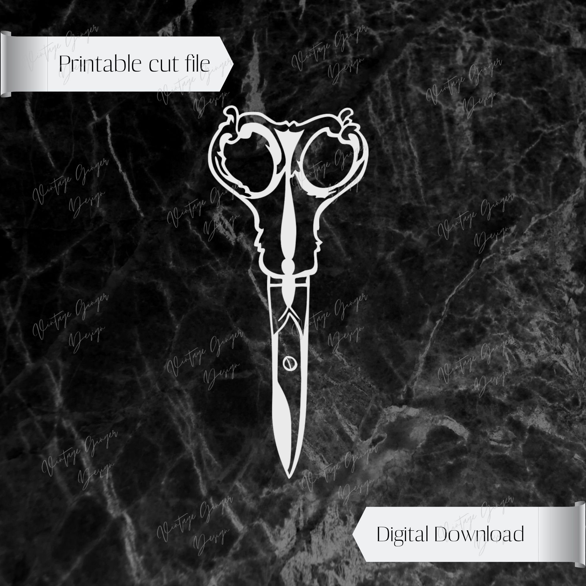 Decorative Shears SVG - Etsy