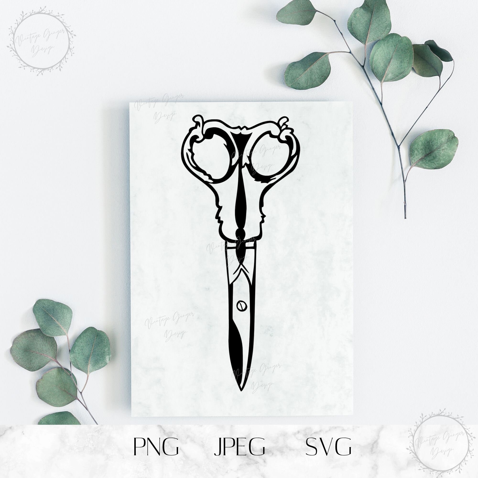 Decorative Shears SVG - Etsy