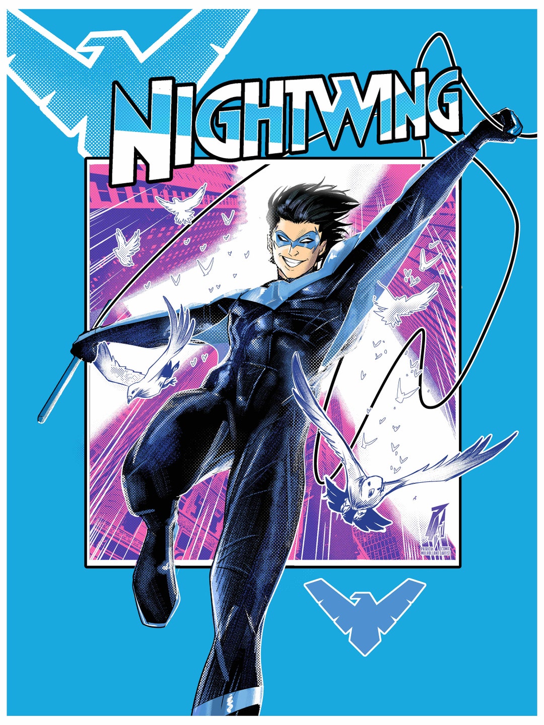 Nightwing A3 Print - Etsy