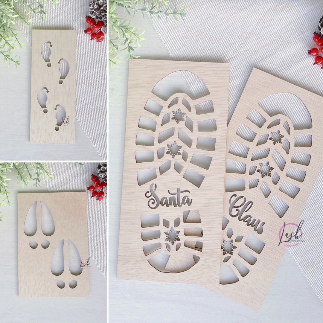 Santa Footprints | Elf Footprints | Reindeer Footprints | Christmas ...