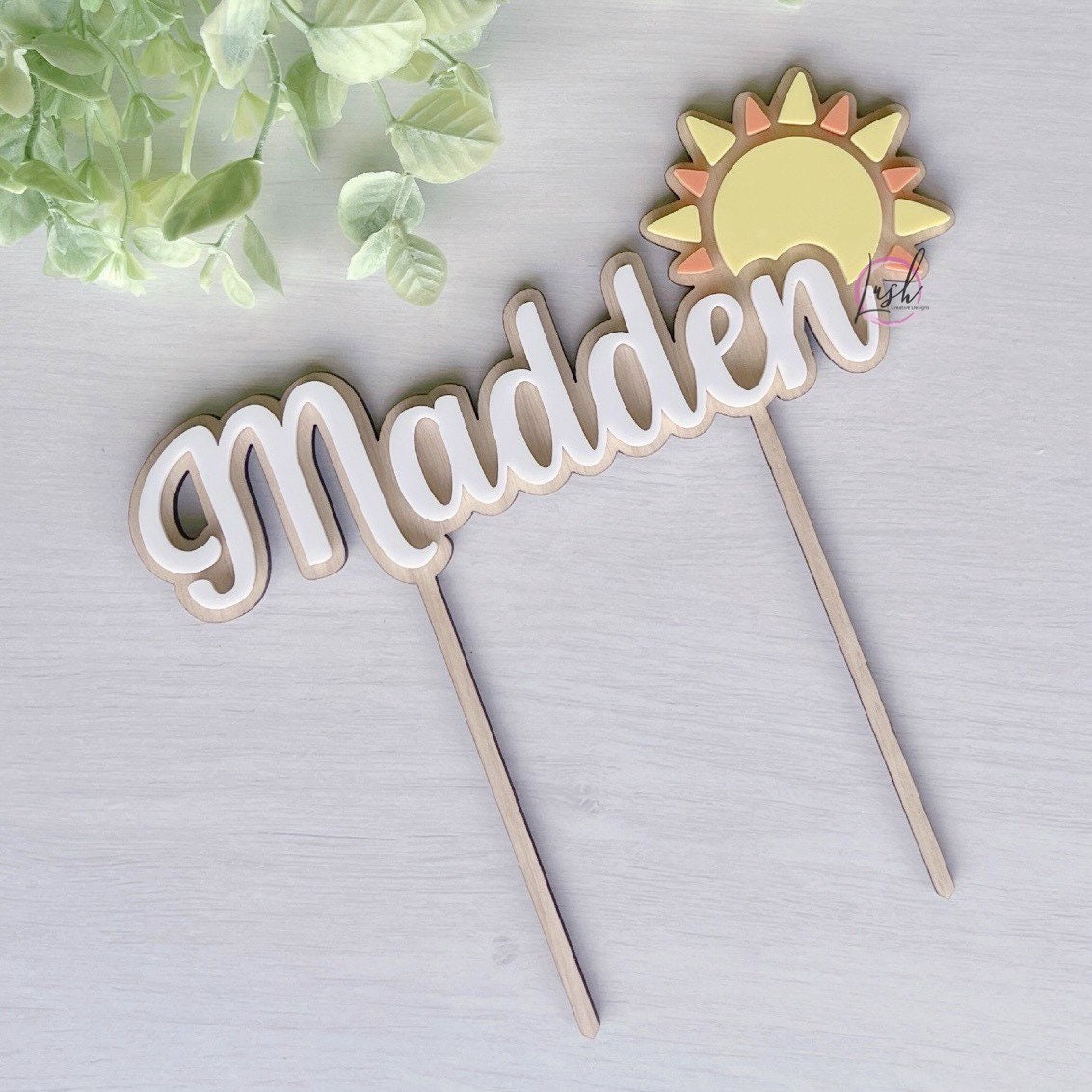 Sun Cake Topper - Etsy