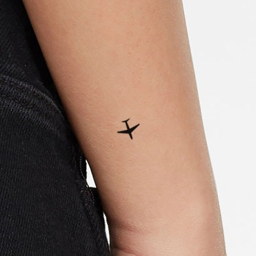 Infinity Airplane Temporary Tattoo set of 3 - Etsy
