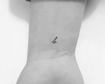 Script Letter B Tattoo