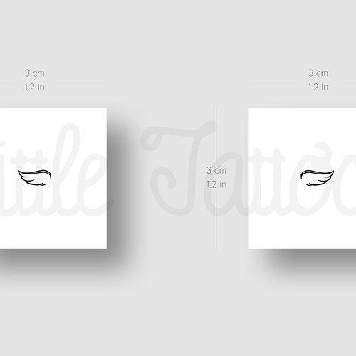 Matching Wing Couple Temporary Tattoo set of 22 - Etsy