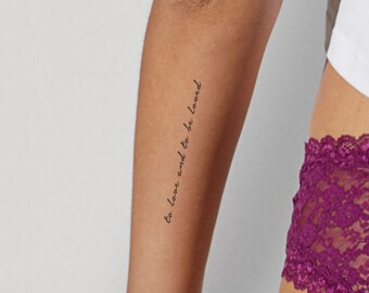 Love in tattoo | Etsy