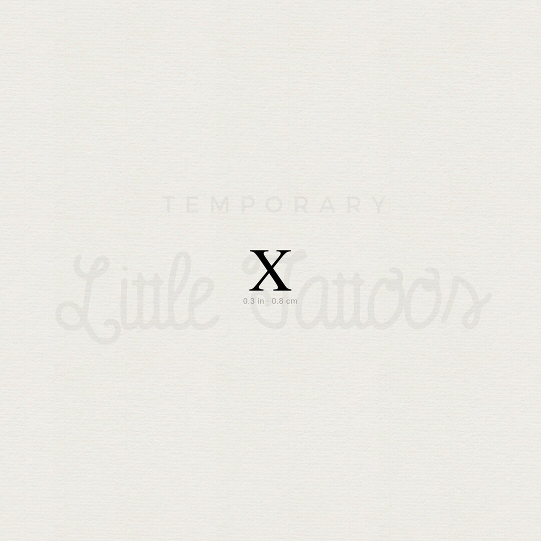 Uppercase Chi Temporary Tattoo set of 3 - Etsy