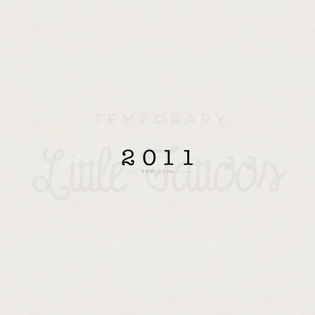 2011 Birth Year Temporary Tattoo set of 3 - Etsy