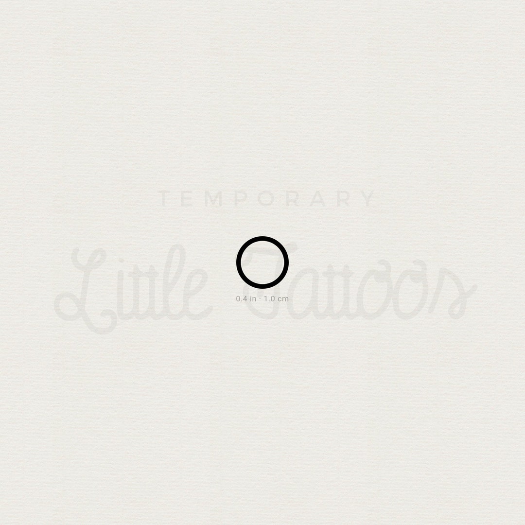Little Circle Temporary Tattoo set of 3 - Etsy