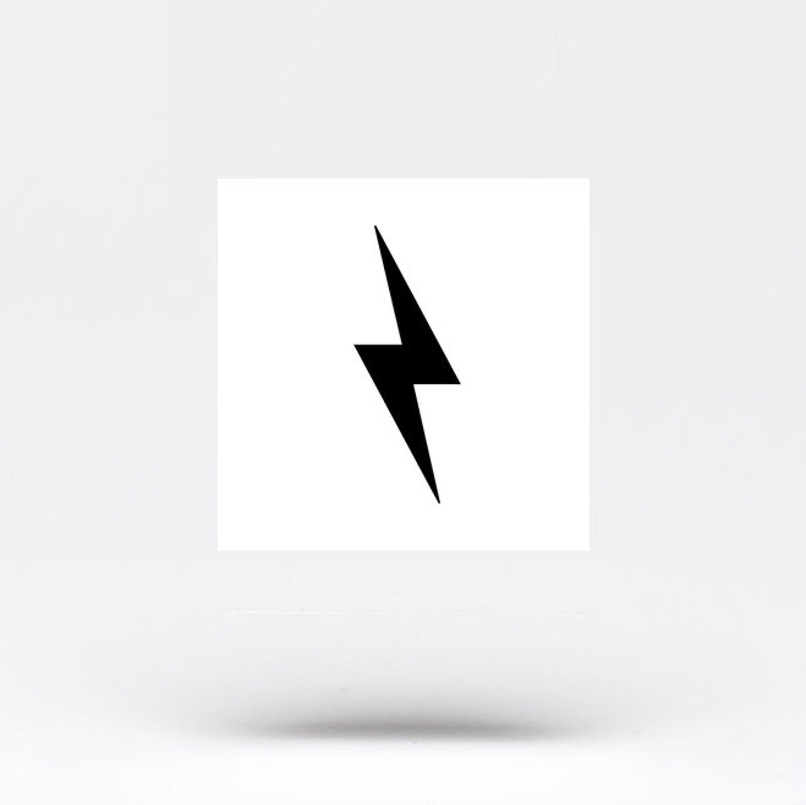 Little Lightning Bolt Temporary Tattoo set of 3 | Etsy