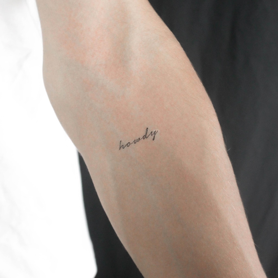 Howdy Temporary Tattoo (set of 3) - Etsy