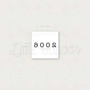 2006 Birth Year Temporary Tattoo (set of 3) - Etsy