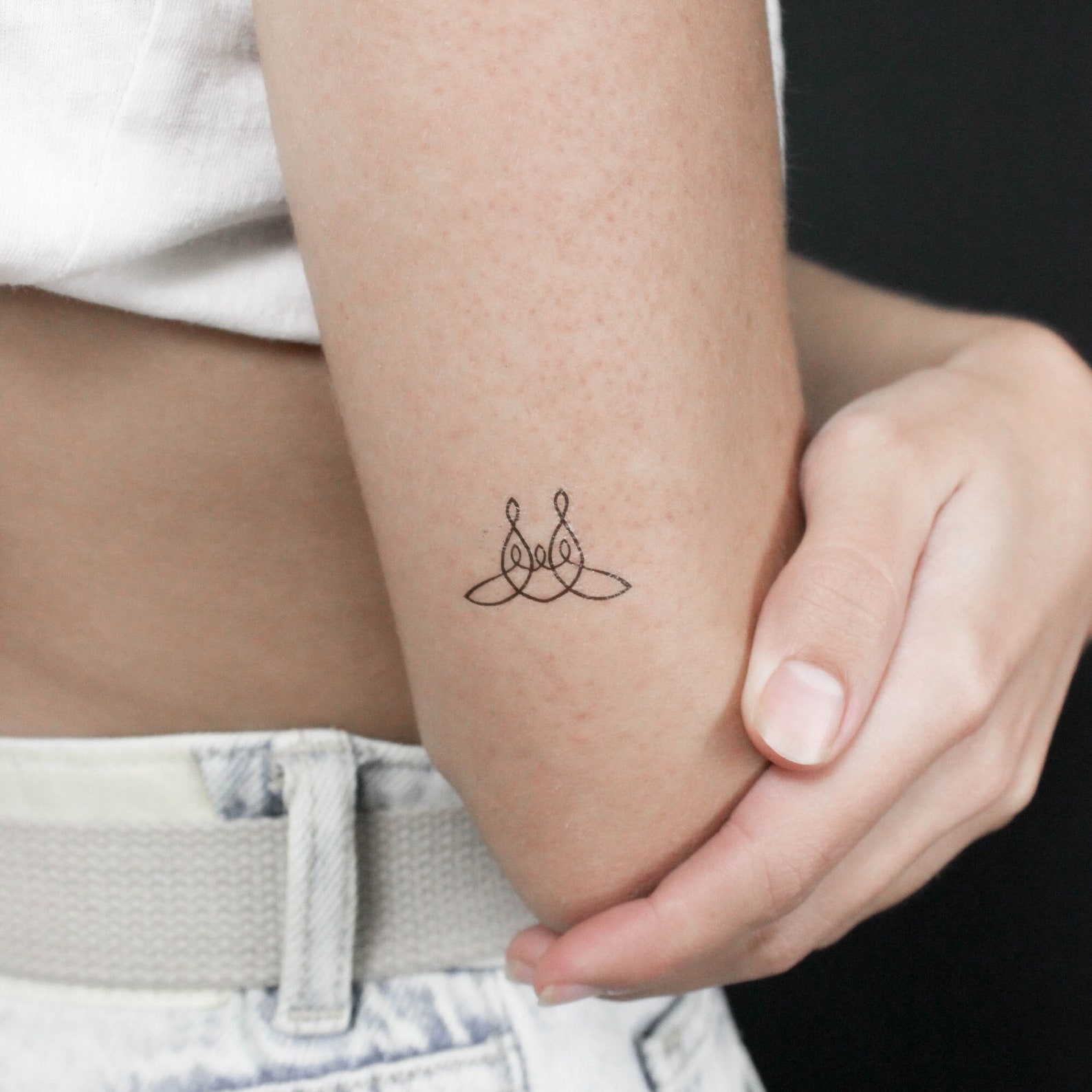 Small Family of Five Unity Symbol Temporary Tattoo set of 3 - Etsy