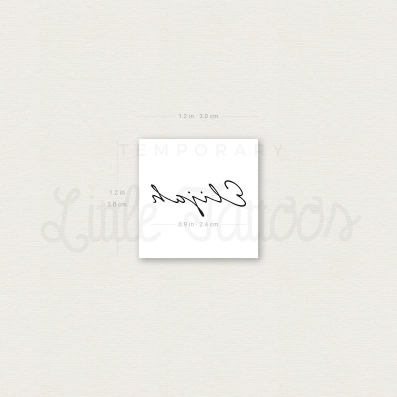 Elijah Temporary Tattoo (set of 3) - Etsy