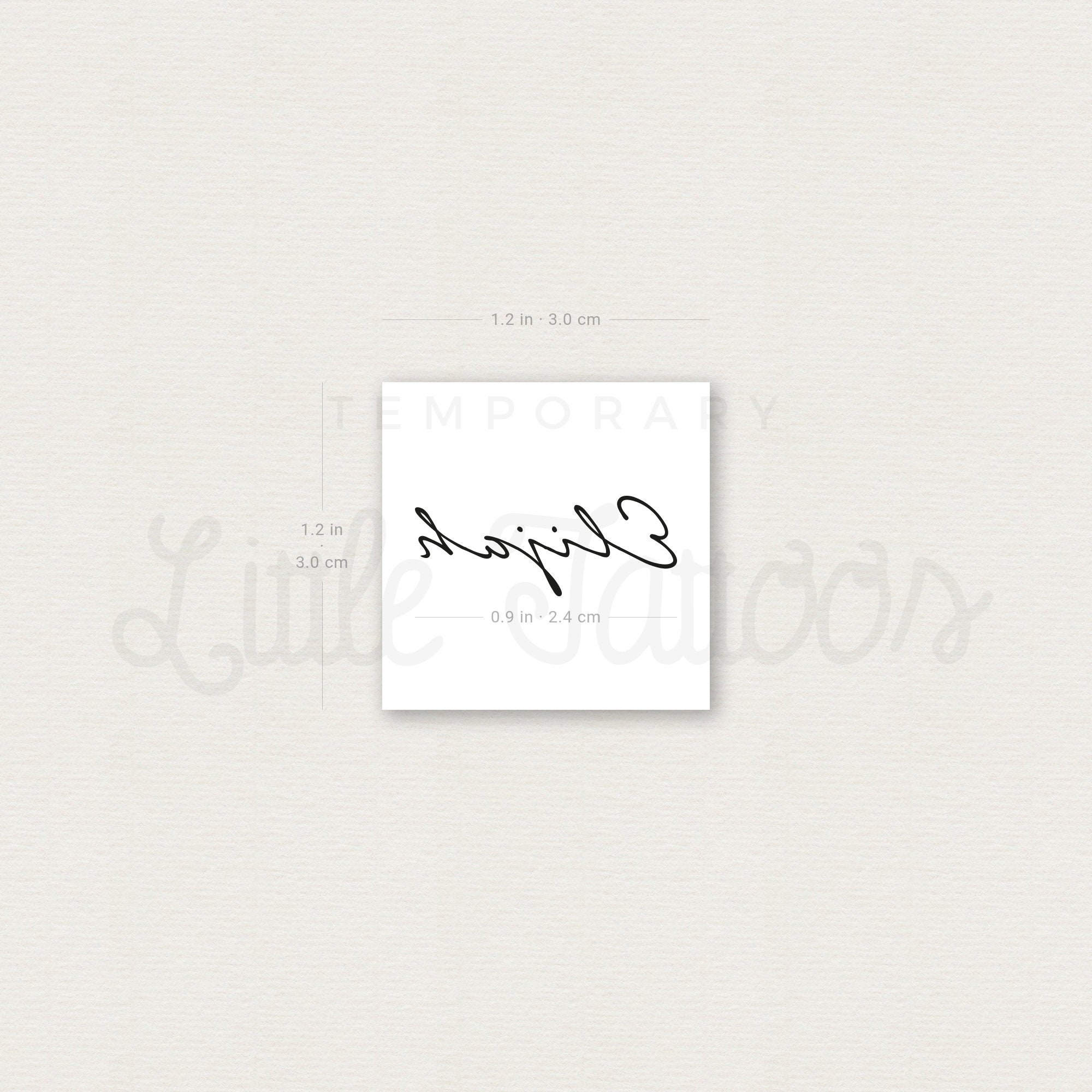 Elijah Temporary Tattoo (set of 3) - Etsy