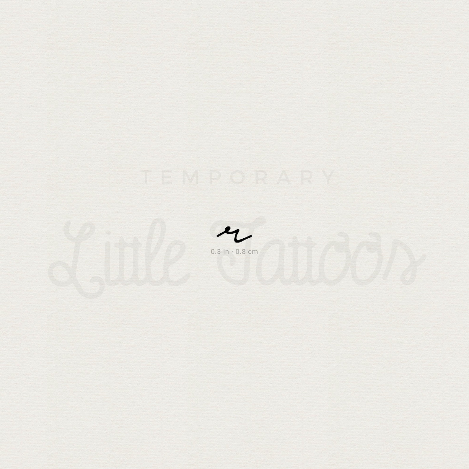 Handwritten Lowercase R Letter Temporary Tattoo (set of 3) - Etsy