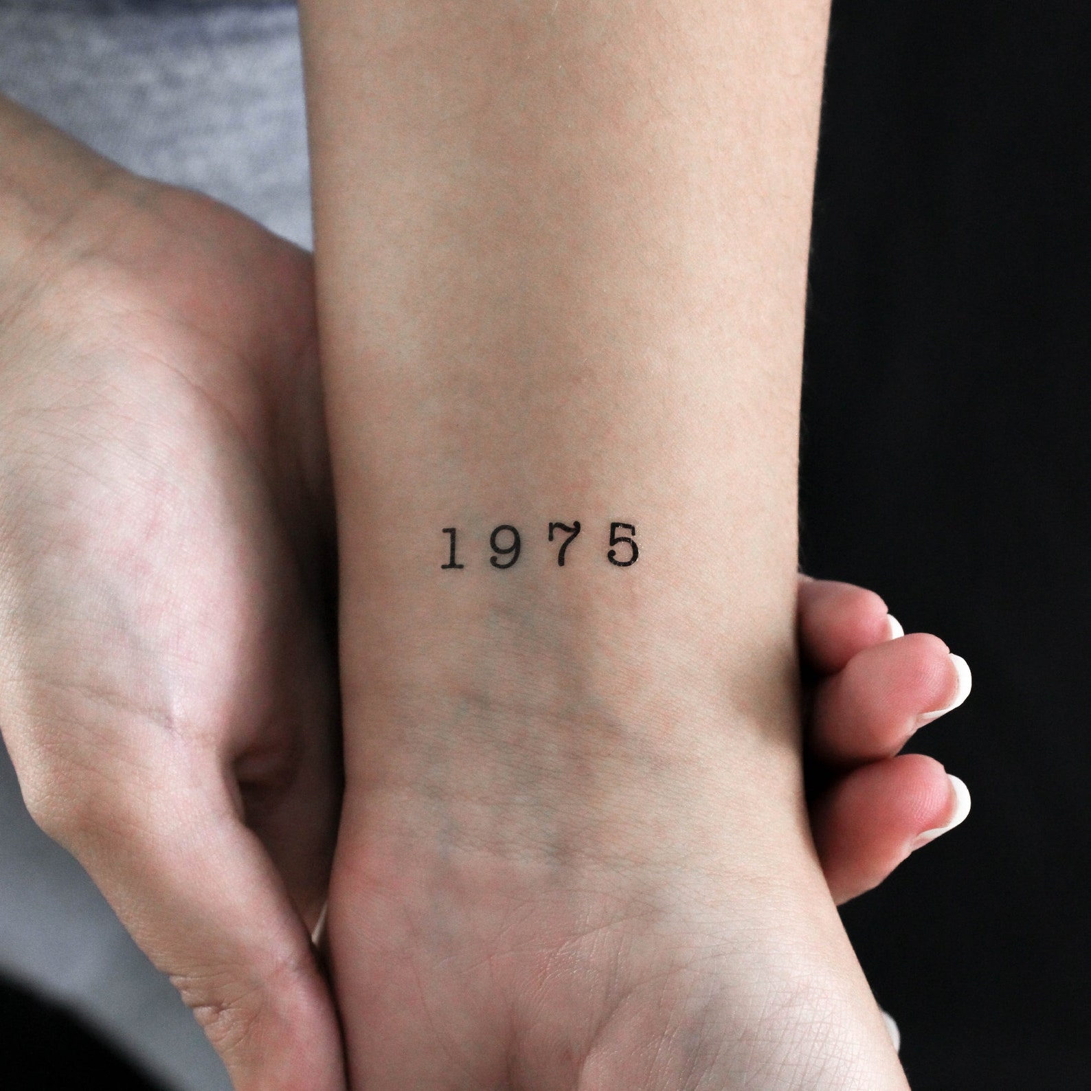 1975 Birth Year Temporary Tattoo (set of 3) - Etsy