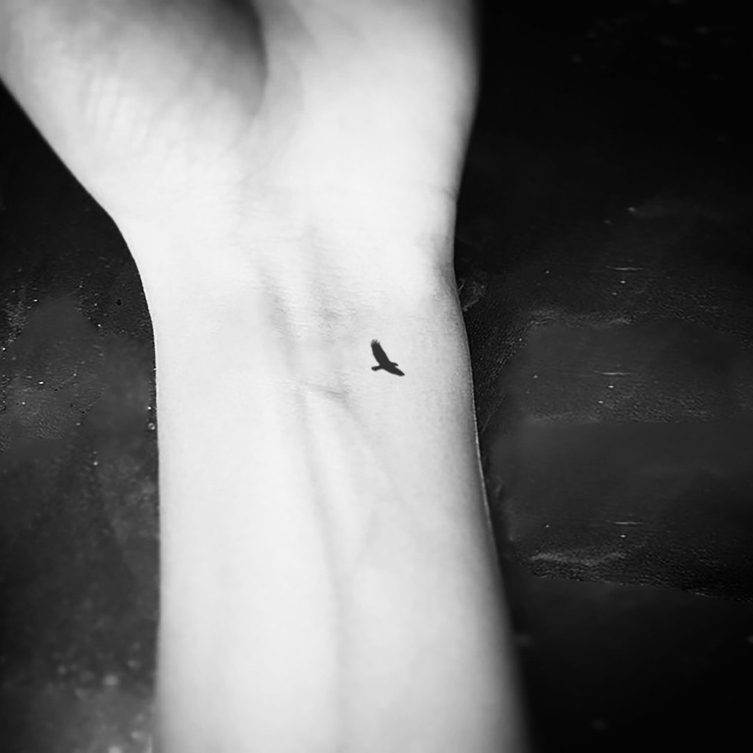 Eagle Temporary Tattoo Set Of 3 Etsy