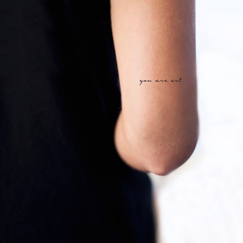 Go Live Temporary Tattoo set of 3 - Etsy