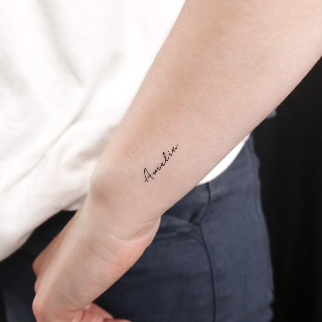 Amelia Temporary Tattoo (set of 3) - Etsy