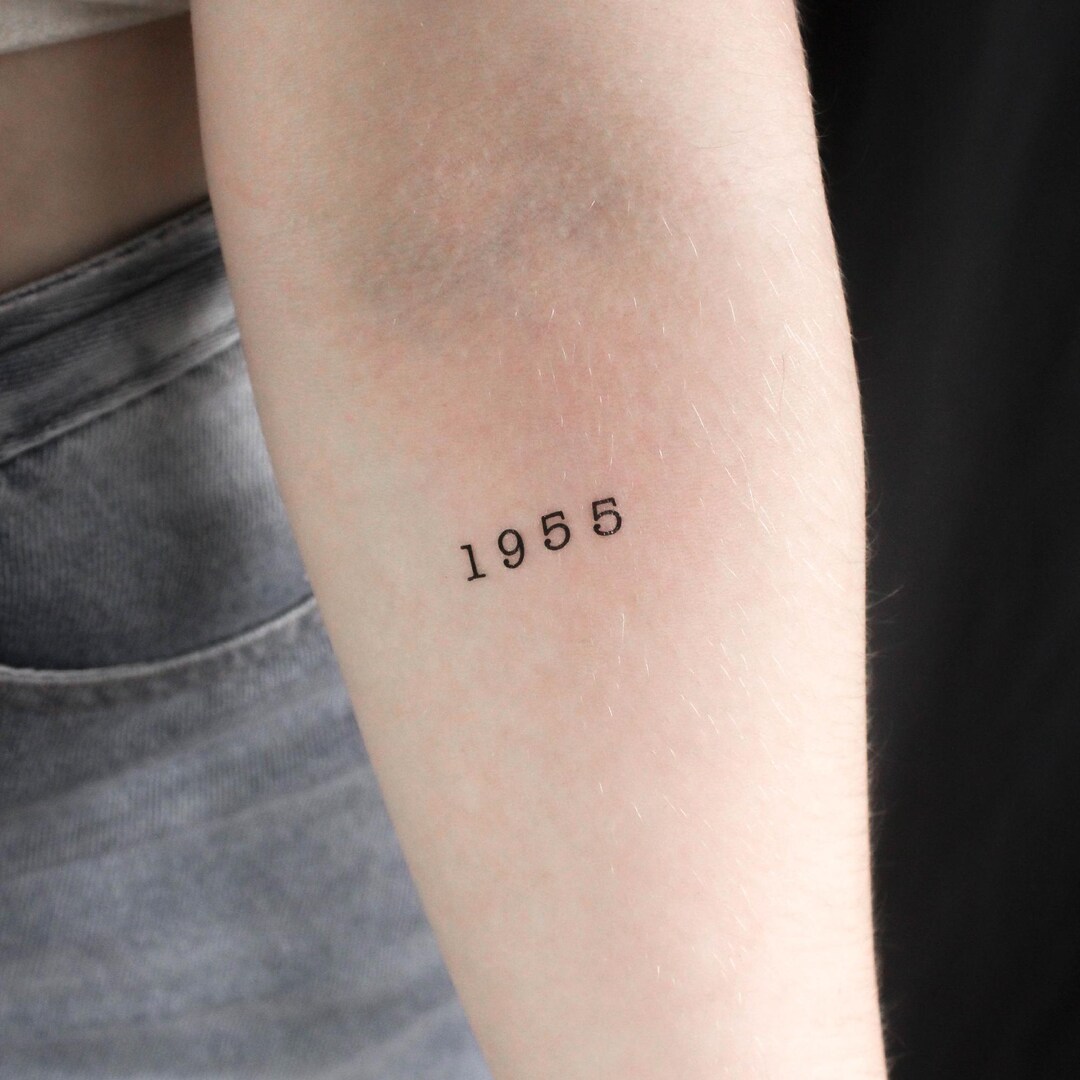 1955 Birth Year Temporary Tattoo (set of 3) - Etsy
