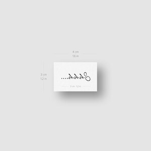 Shhh... Temporary Tattoo (set of 3) - Etsy