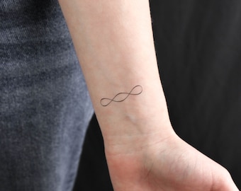 Little Infinity Symbol Temporary Tattoo set of 3 - Etsy