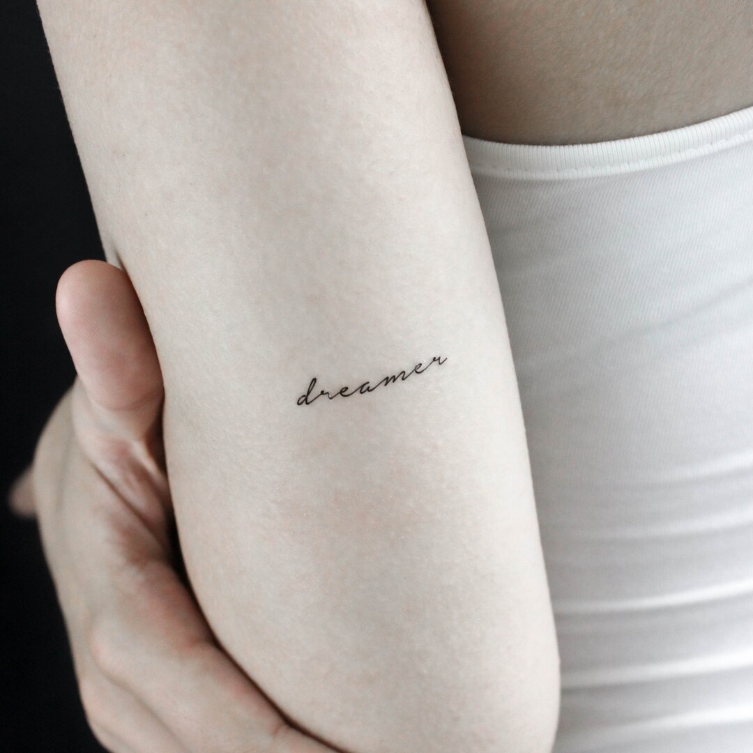 Dreamer Temporary Tattoo (set of 3) - Etsy