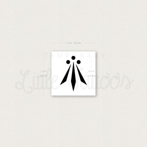 Celtic Awen Symbol Temporary Tattoo (set of 3) - Etsy