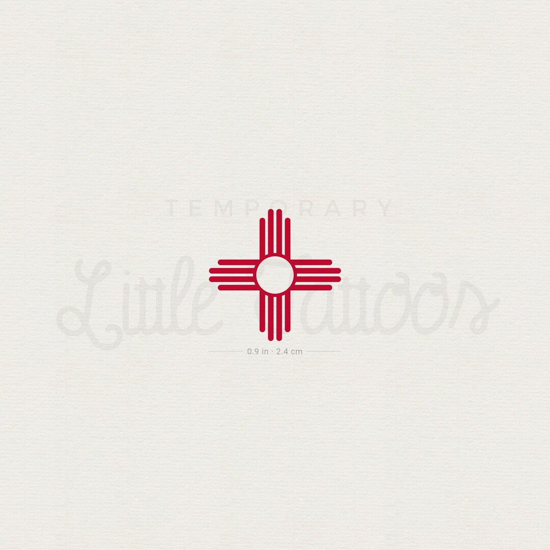 New Mexico Sun Temporary Tattoo set of 3 - Etsy