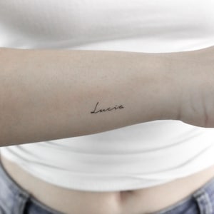 Lucia Temporary Tattoo (set of 3) - Etsy