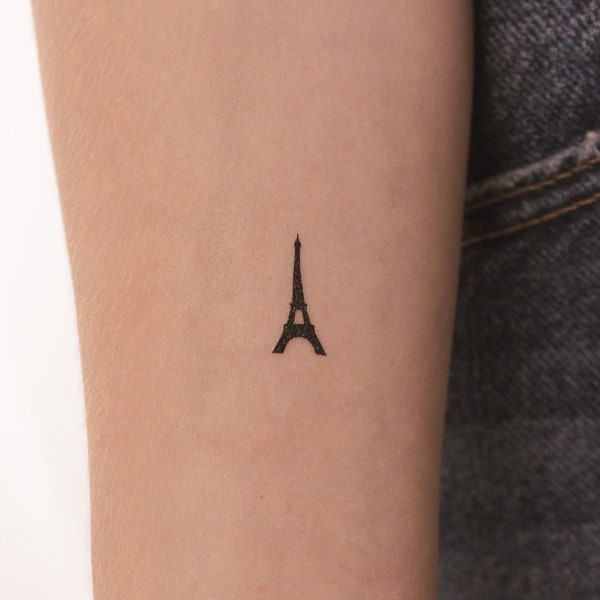 Eiffel Tower Temporary Tattoo - Etsy