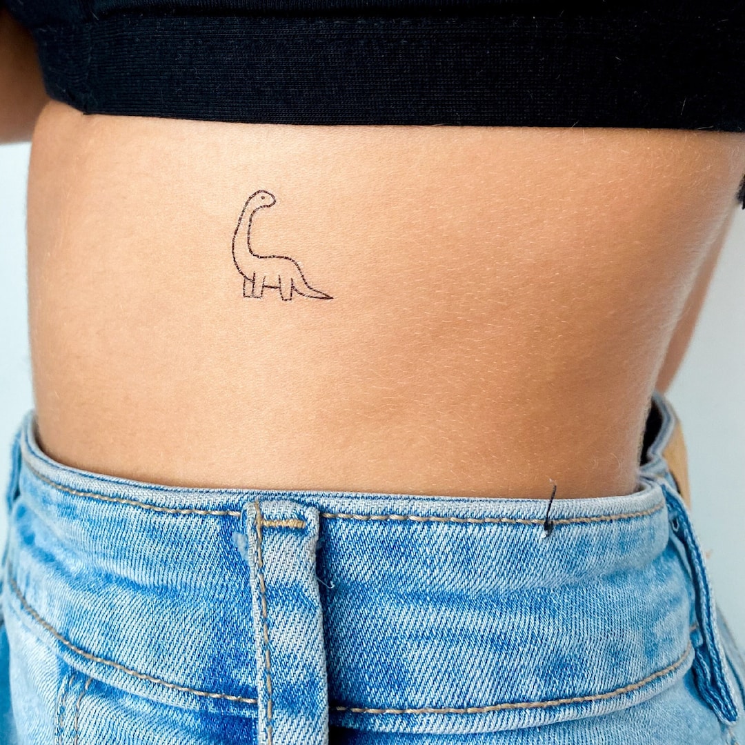 Brontosaurus Temporary Tattoo set of 3 - Etsy