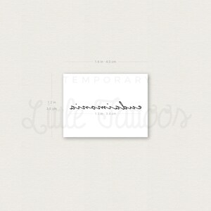 Eudaimonia Temporary Tattoo (set of 3) - Etsy