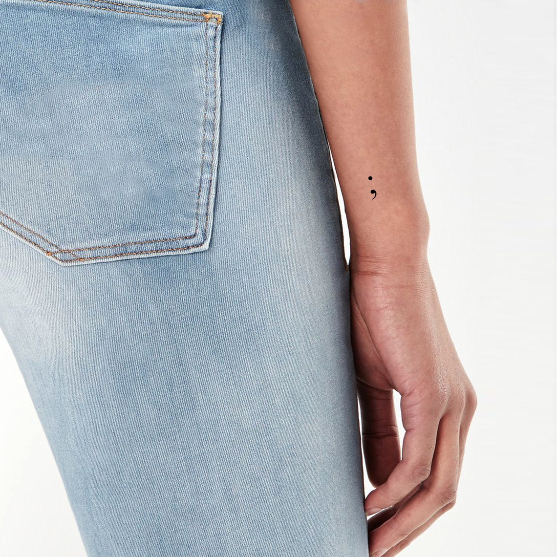 Small Semicolon Temporary Tattoo (set of 3) - Etsy