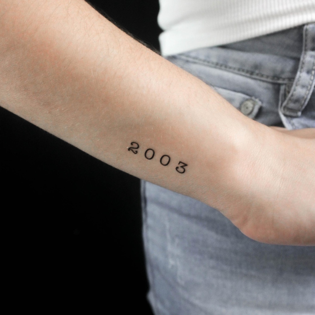 2003 Birth Year Temporary Tattoo (set of 3) - Etsy