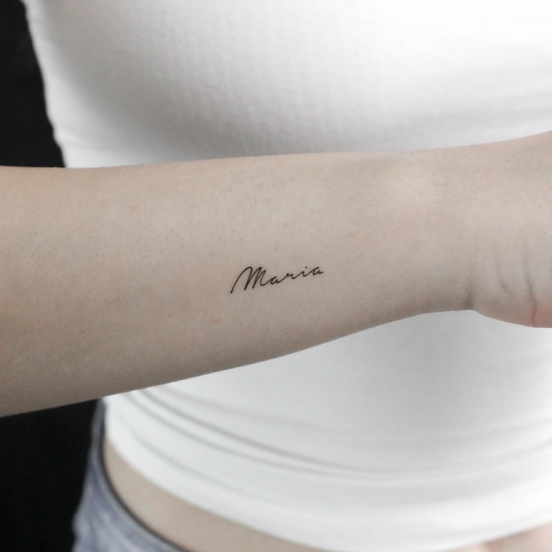 Maria Temporary Tattoo (set of 3) - Etsy