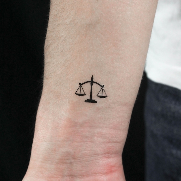 Libra Scales Tattoos - Etsy