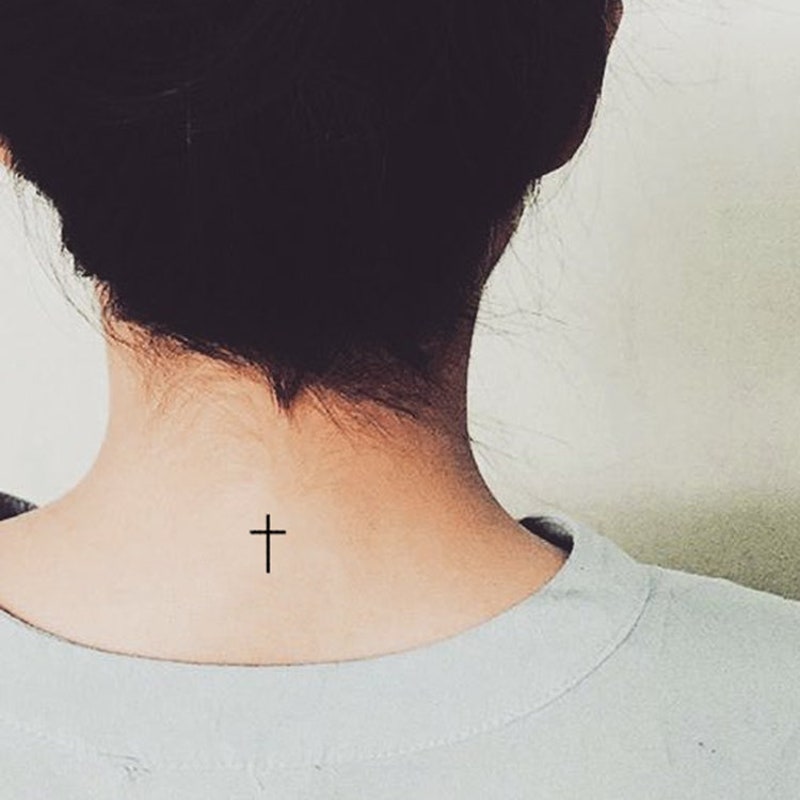 Temporary Tattoo Cross - Etsy