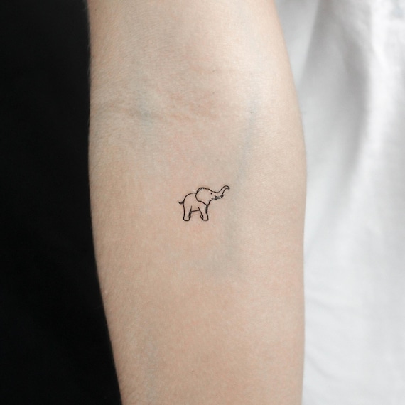 Elephant Profile Tattoo