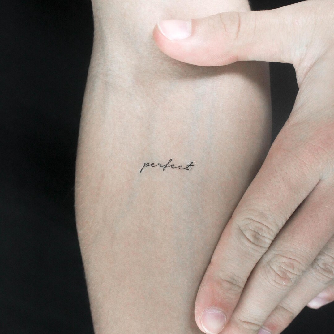 Perfect Temporary Tattoo (set of 3) - Etsy