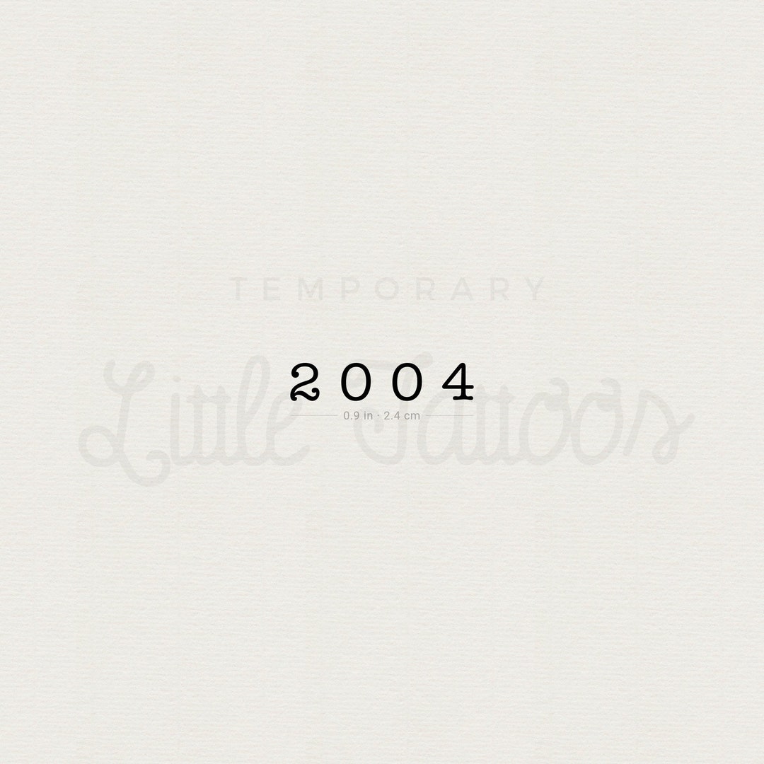 2004 Birth Year Temporary Tattoo set of 3 - Etsy UK