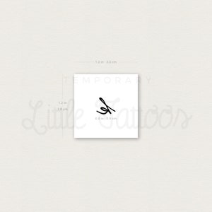 Handwritten Lowercase K Letter Temporary Tattoo (set of 3) - Etsy