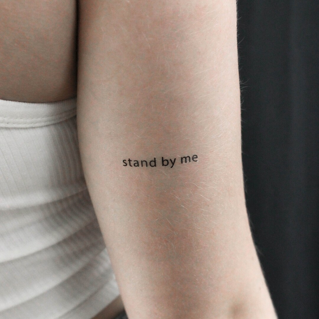 Stand by Me Temporary Tattoo (set of 3) - Etsy UK
