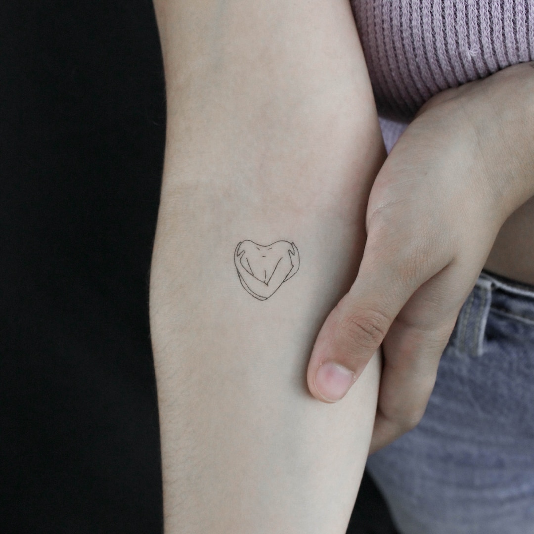 Love Myself Symbol Temporary Tattoo (set of 3) - Etsy