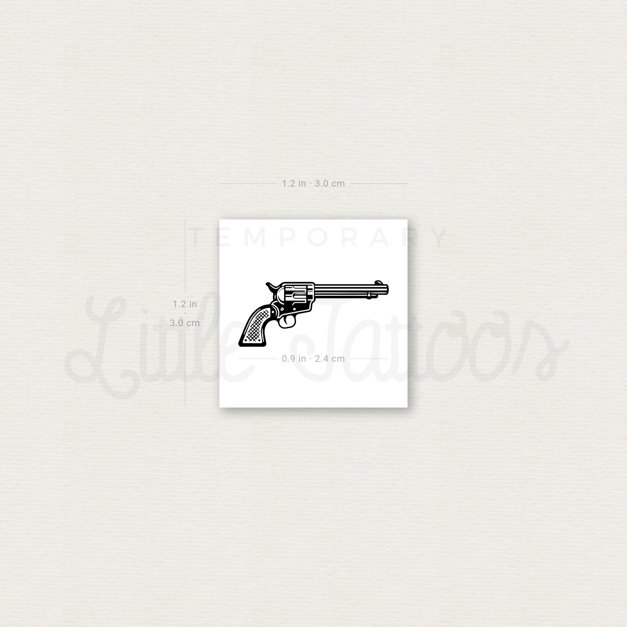 Traditionelles Revolver Tattoo