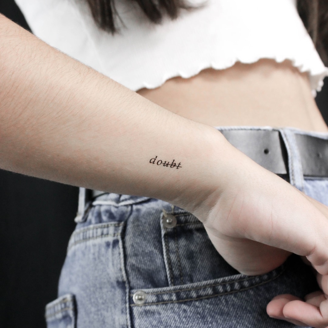 Do Don't Doubt Temporary Tattoo (set of 3) - Etsy