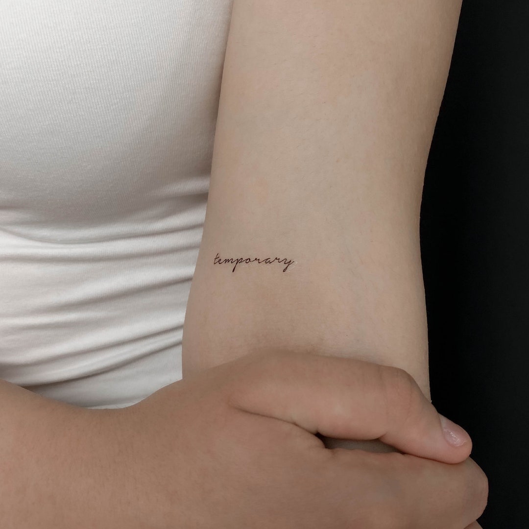 Temporary Temporary Tattoo (set of 3) - Etsy