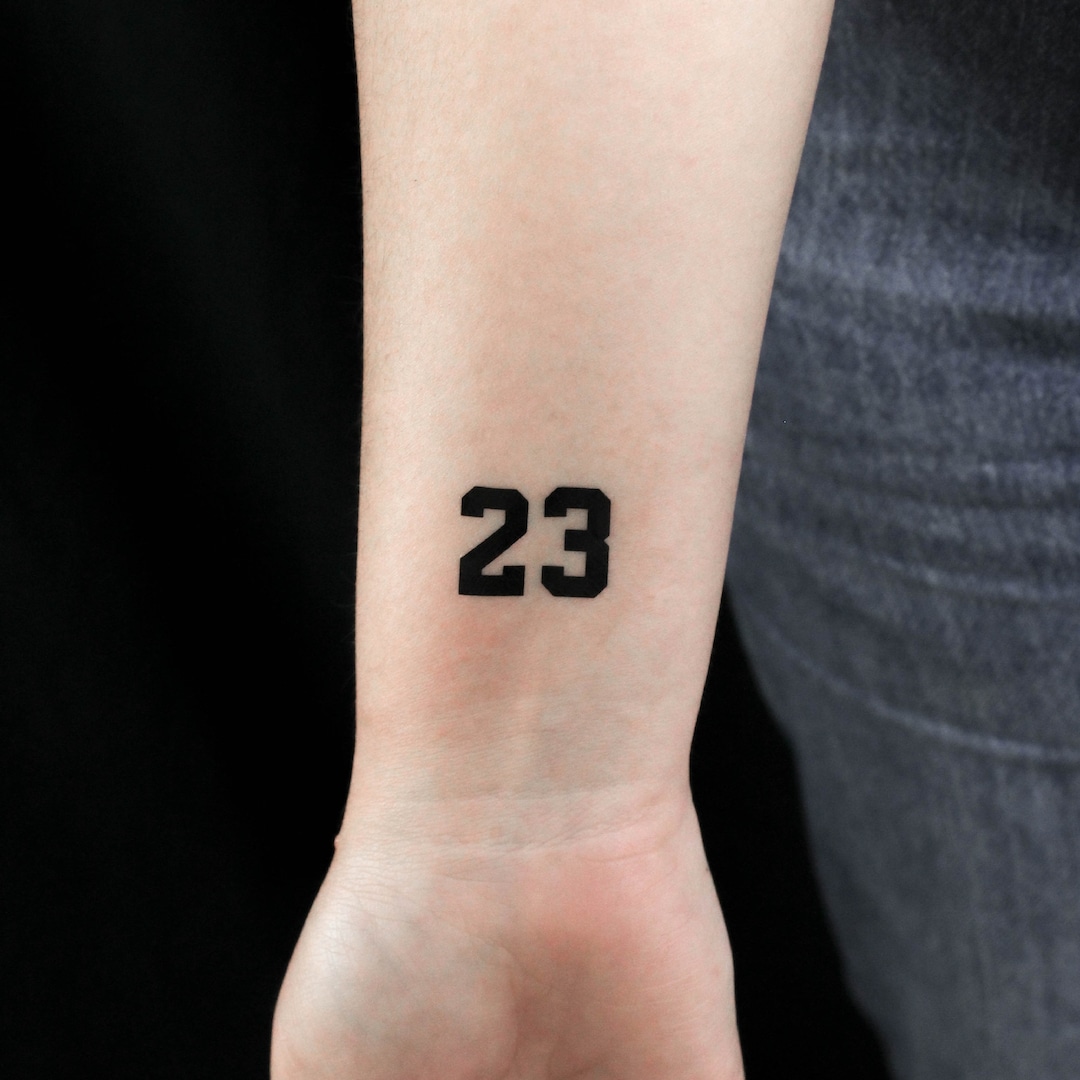 23 Temporary Tattoo (set of 3) - Etsy