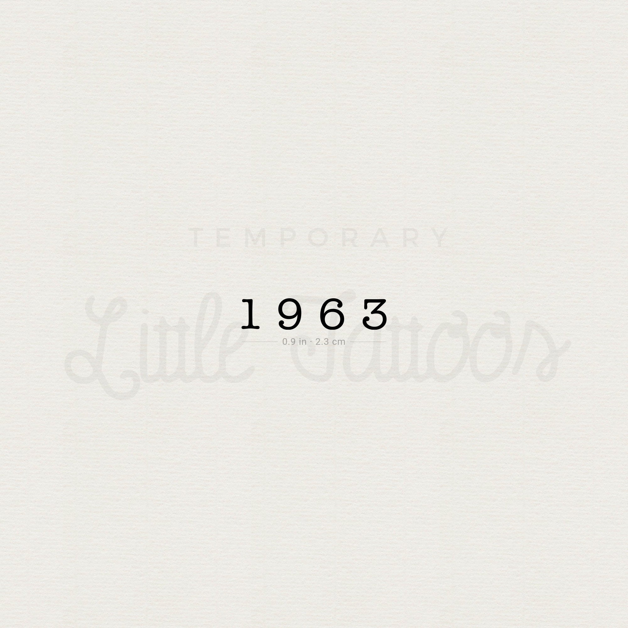 1963 Birth Year Temporary Tattoo set of 3 - Etsy